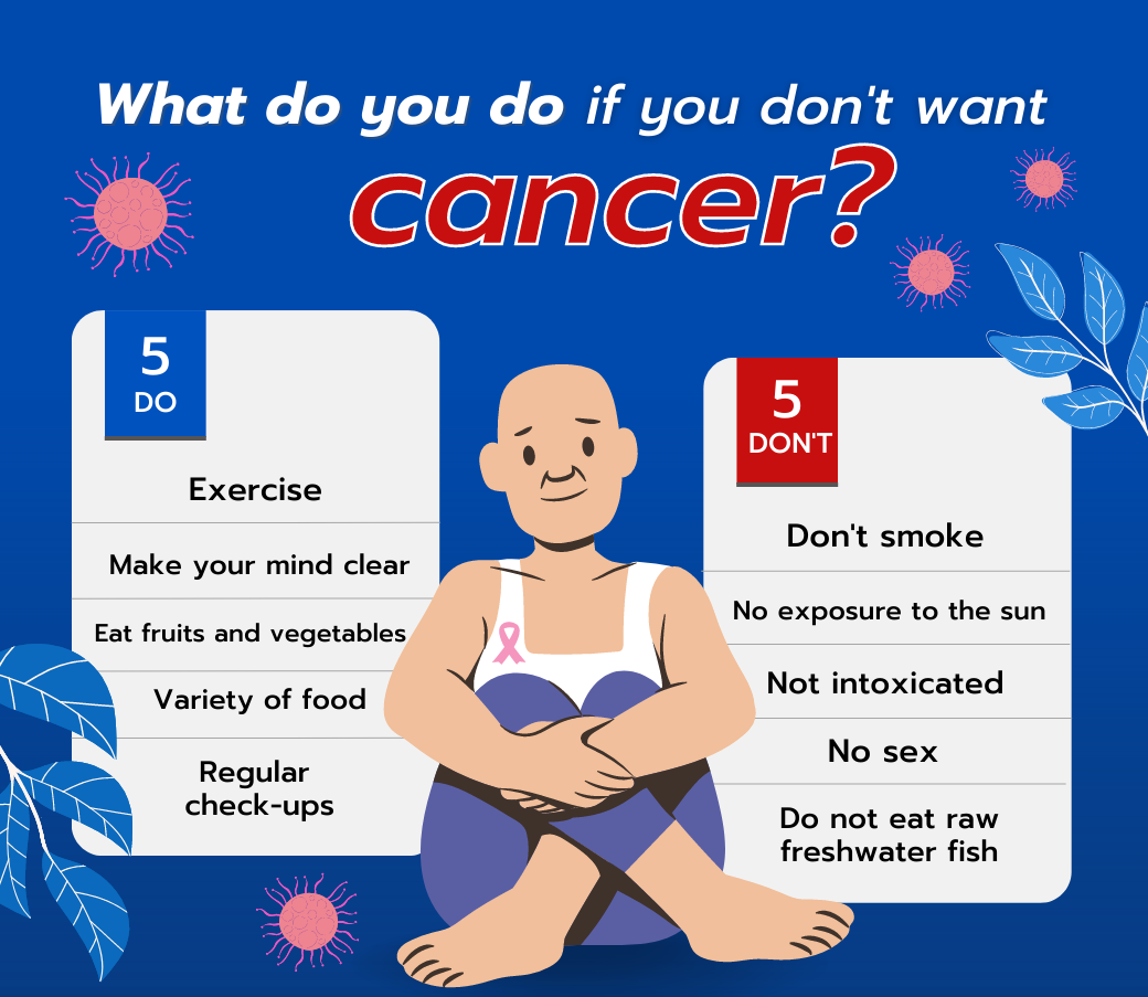 5 Do's & Don'ts if you don't want cancer | Chiangmai Hospital | Tel ...