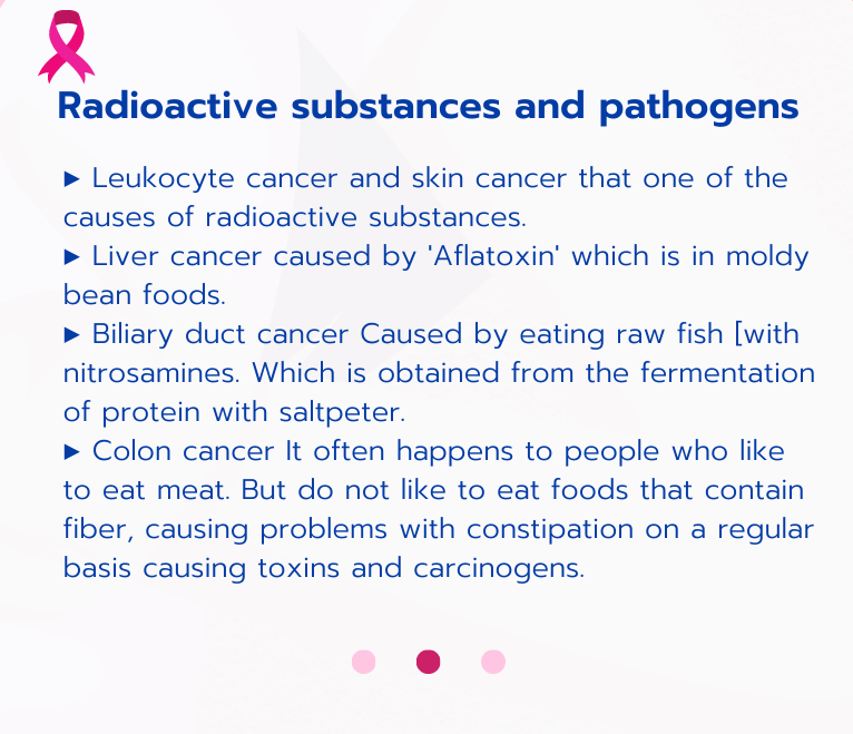 The 3 main causes of "cancer" | Chiangmai Hospital | Tel : 053 225 222